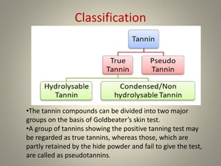 Tannin notes | PPTX