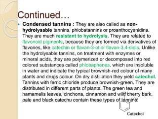 Tannins | PPTX