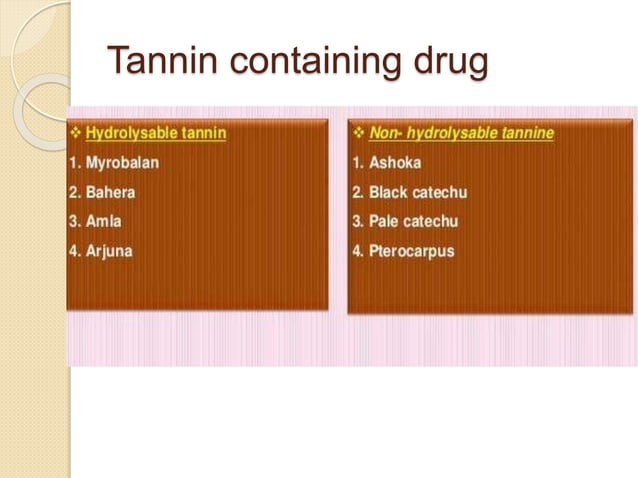 Tannins | PPTX | Chemistry | Science