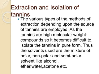 Tannins | PPTX