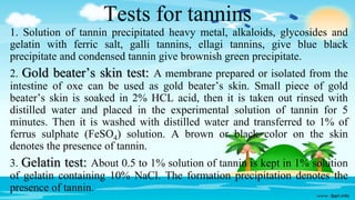 Tannins | PPTX