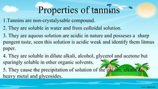 Tannins | PPTX