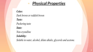 Tannins | PPTX | Herbs and Supplements | Alternative Medicine