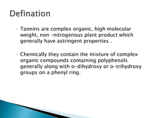 Tannins | PPTX
