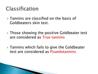 Tannins | PPTX