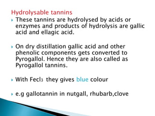 Tannins | PPTX