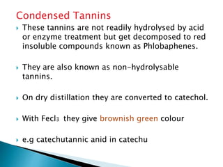 Tannins | PPTX
