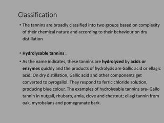 Tannins | PPTX