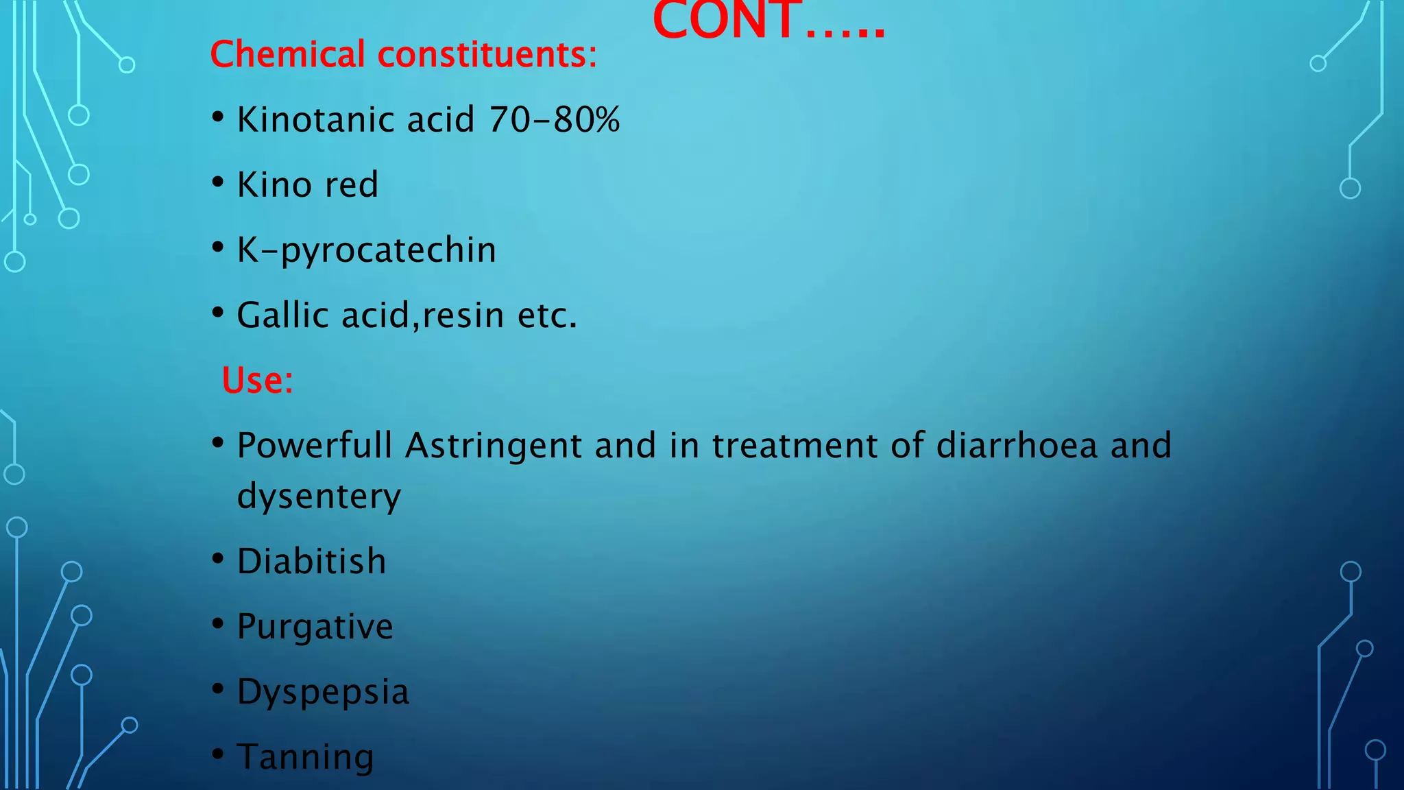 Tannins-Pharmacognosy | PPTX