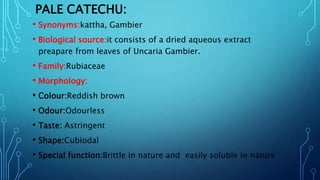 Tannins-Pharmacognosy | PPTX