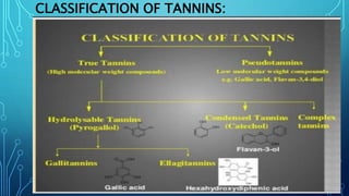 Tannins-Pharmacognosy | PPTX
