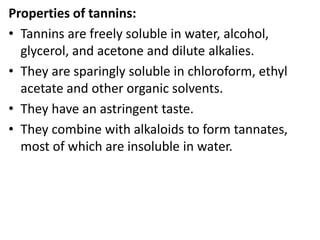 Tannins | PPTX