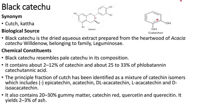 Tannins.pptx Chemical test, Constituents and Sources | PPTX