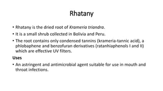 Tannins.pptx Chemical test, Constituents and Sources | PPTX