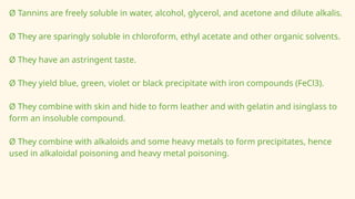 DEFINITION, CLASSIFICATION, PROPERTIES AND IDENTIFICATION TESTS FOR ...