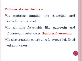 Tannins drugs by Dr.U.Srinivasa, Professor and Head, Srinivas college ...