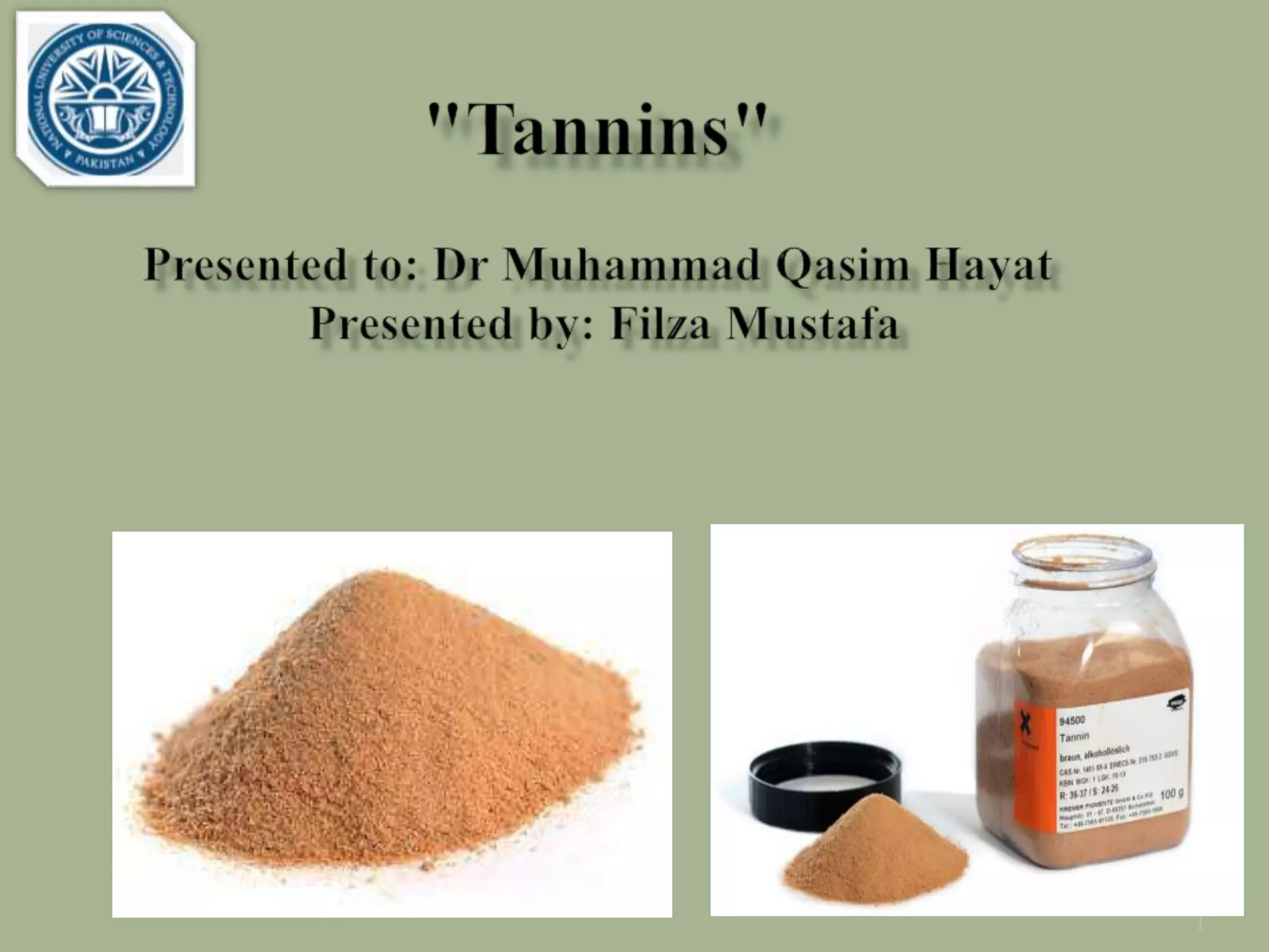 Tannins | PPTX
