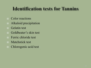 Tannins | PPTX