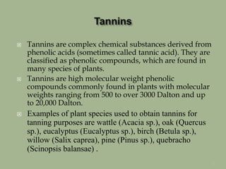 Tannins | PPTX