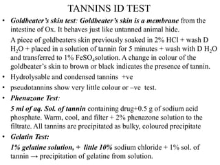 Introduction to secondary metabolite TanninTannins | PPTX