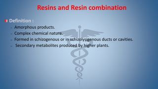 Tannins and resins. | PPTX