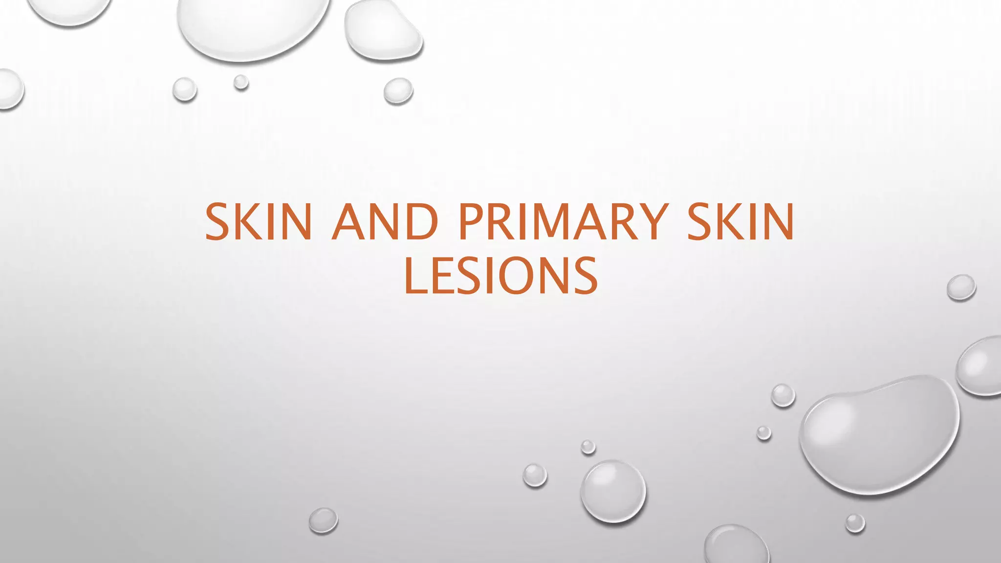 Primary skin lesions | PPTX