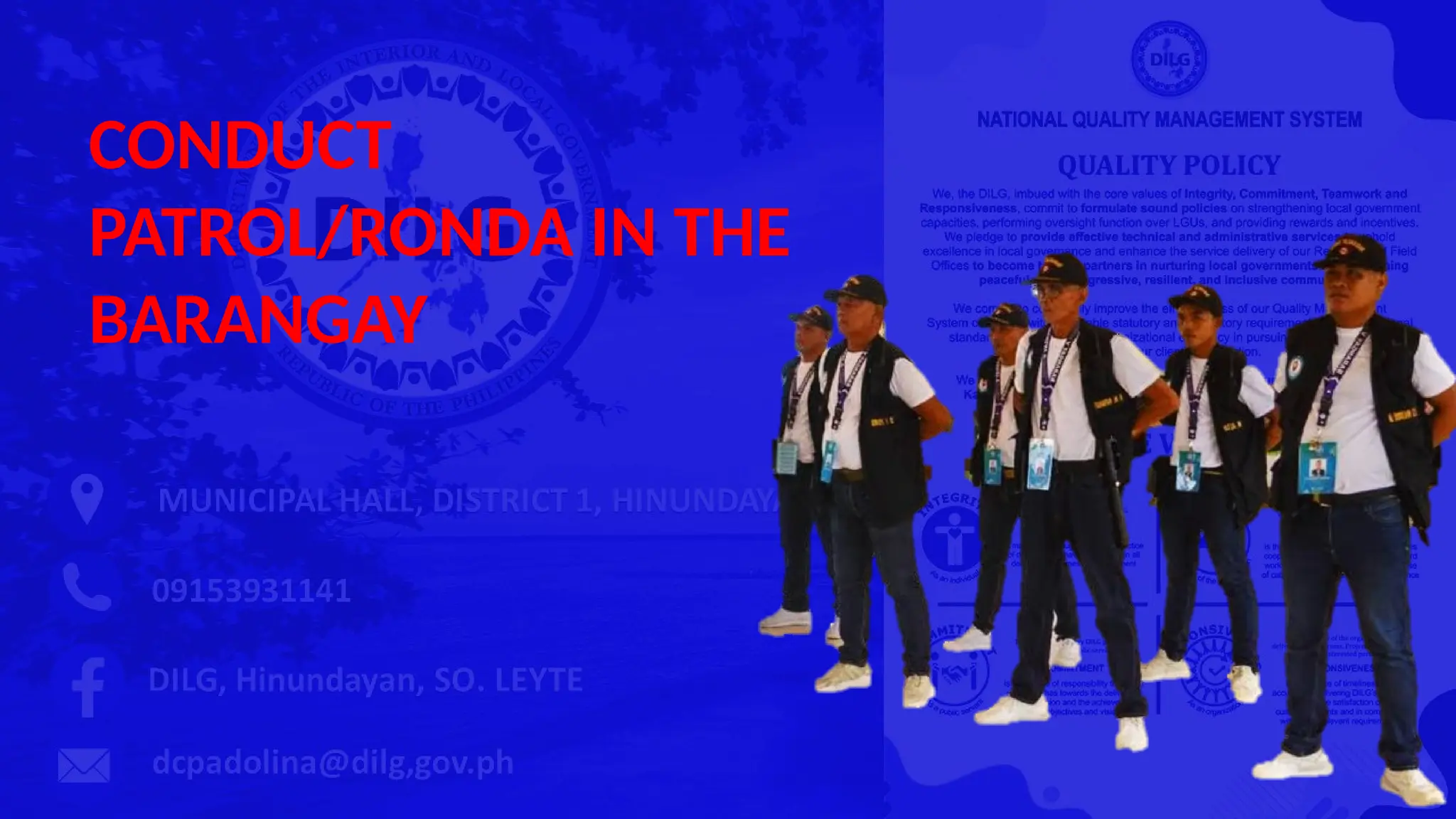 TANOD training presentation for stakeholders | PPTX