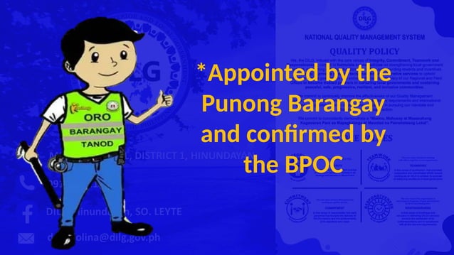 TANOD training presentation for stakeholders | PPTX