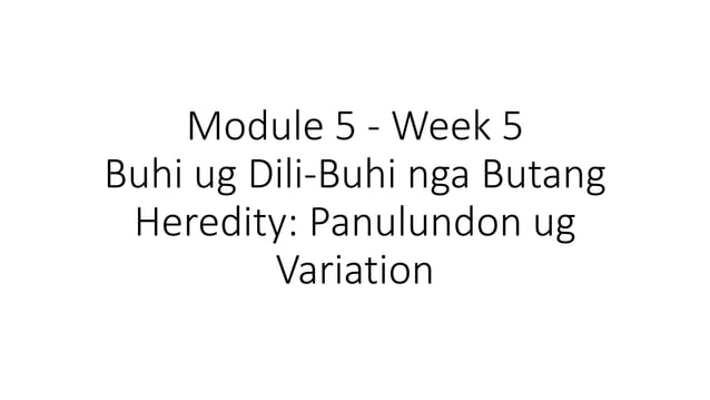 TANOM - THE PLANTS 2ND QUARTER IN SCIENCE 3 | PPTX