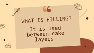 prepare and select fillings for cakes pptx | PPTX