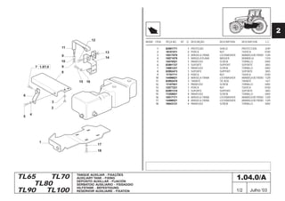 Catalogo TL New Holland - Tanque, radiador, pesos, escapamento | PPT