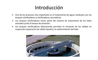 Tanques clarificadores | PPTX