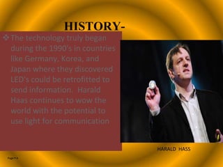 ppt on LIFI TECHNOLOGY | PPTX