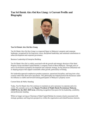 Tan Sri Datuk Alex Ooi Kee Liang- A Current Profile and Biography.pdf