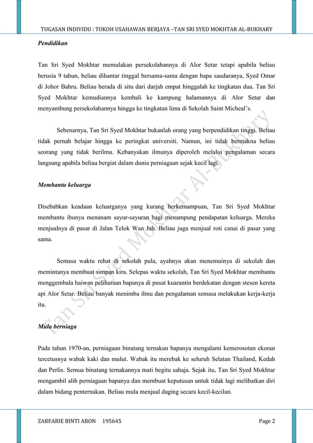 Tan sri syed mokhtar | PDF