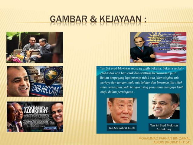 Tan Sri Syed Mokhtar Al Bukhari | PPTX