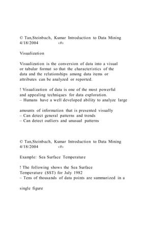© Tan,Steinbach, Kumar Introduction to Data Mining 418 | DOCX