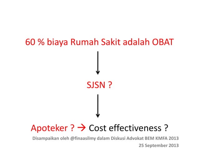 Tantangan dan Dampak SJSN terhadap Apoteker | PPT