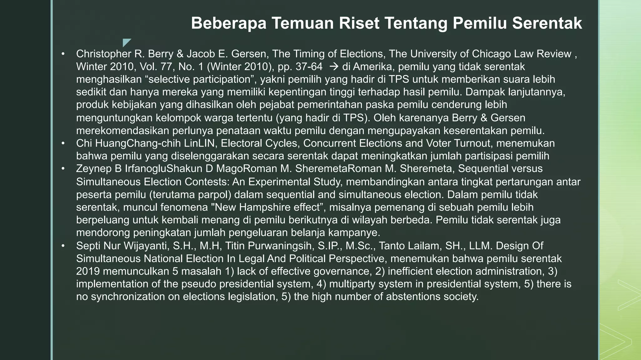 Tantangan pemilu serentak 2024 | PDF