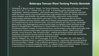 Tantangan pemilu serentak 2024 | PDF