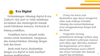 Tantangan pendidikan di era revolusi 4.0 | PPTX
