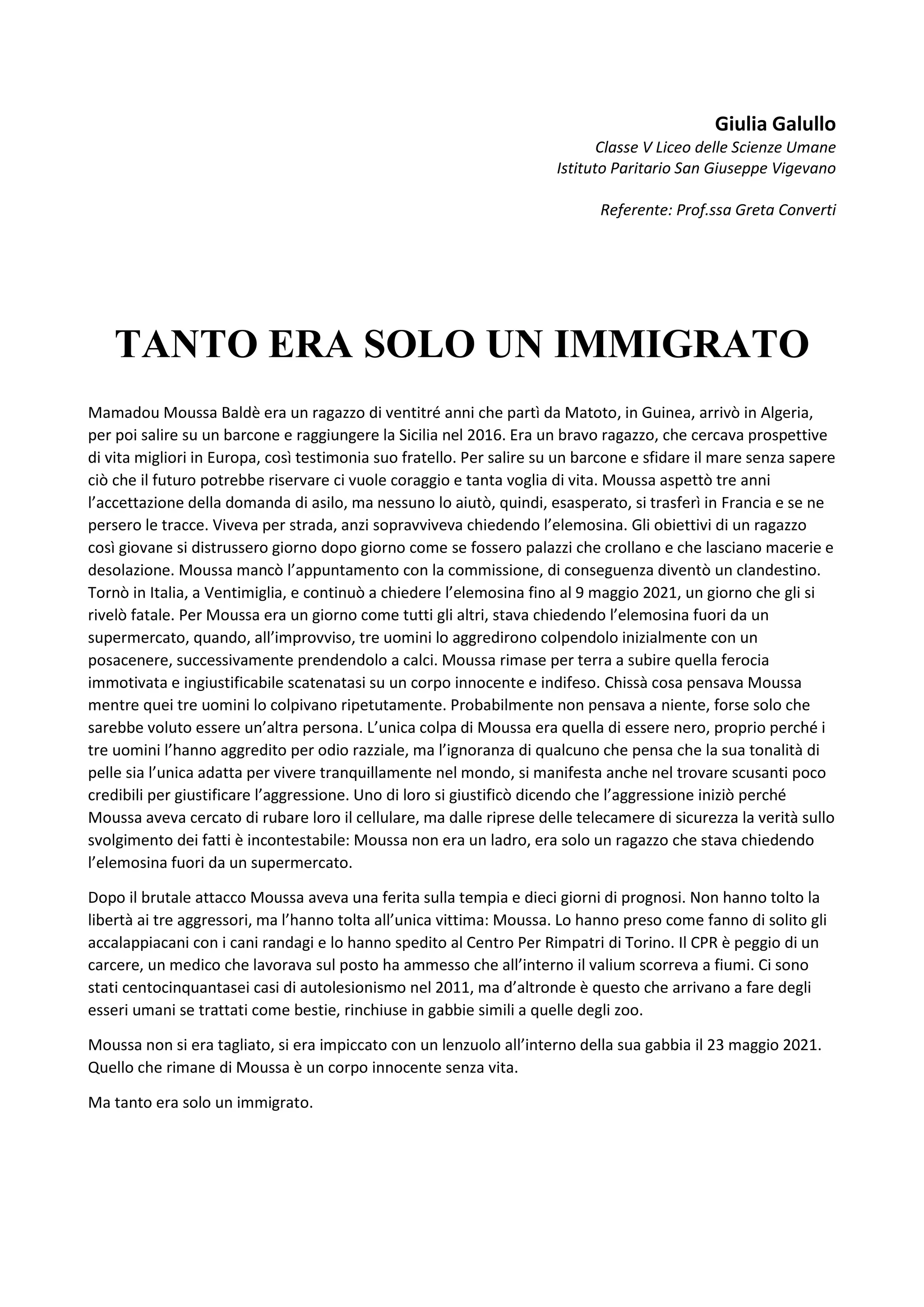 tanto era solo un immigrato.pdf | Television | Entertainment