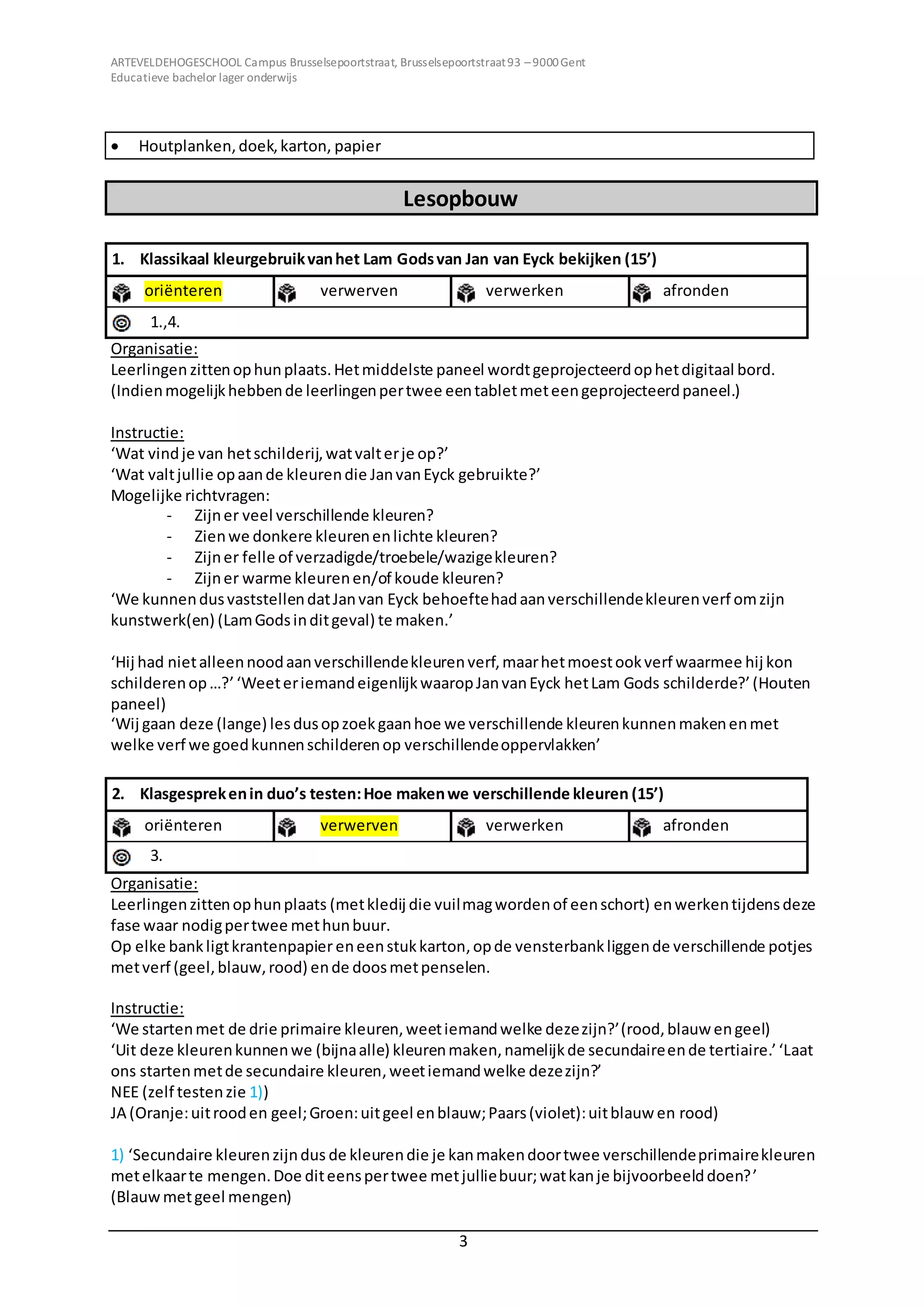 Les Jan van Eyck | DOCX