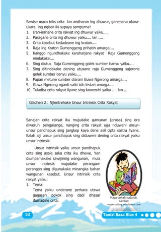 TANTRI BASA KELAS 4 - bahasa jawa - dinas pendidikan jawa timur | PDF