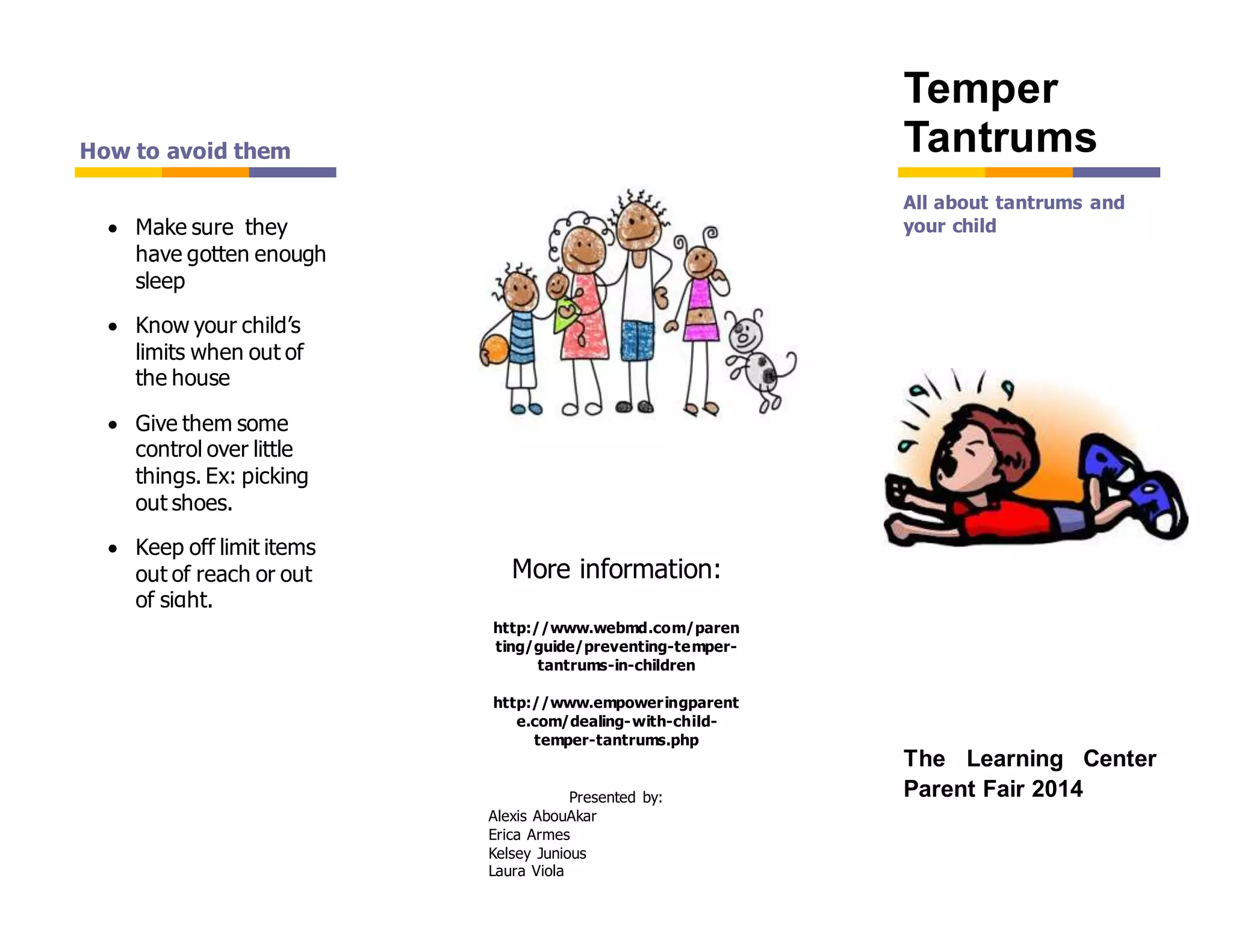 Tantrum brochure | DOC