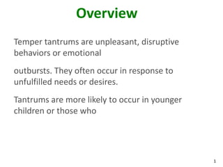 Tantrums | PPTX