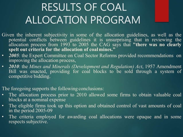 Coal Scam India(Coal Gate) ppt. | PPTX | Commodities | Economy