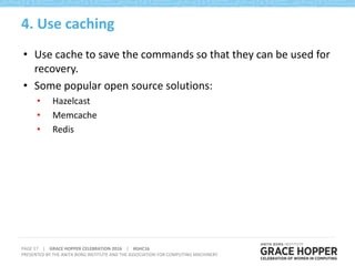 Building Resilient Distributed Systems by Using Caching Command and Rollback-Replay | PPT
