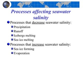 Salinity and it's distribution | PPT