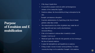 Emulsion process and physical details of pharmaceutical | PPT
